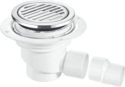 McAlpine TSG1-R125SS 75mm Water Seal Trapped Gully, Tile/Grating with ...