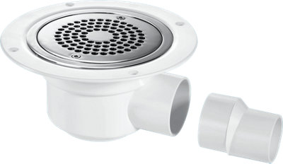 McAlpine TSG50-ANTI/LIG 50mm Water Seal Trapped Gully, Clamp Ring and ...