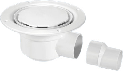 McAlpine TSG50WH-NSC 50mm Water Seal Trapped Gully, Clamp Ring and ...