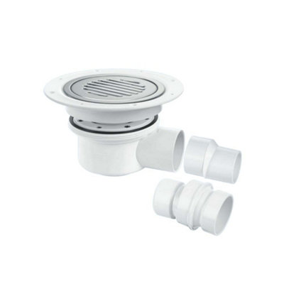 McAlpine TSG52SS-SL-NSC Two-Piece 50mm Water Seal Trapped Gully, Clamp ...