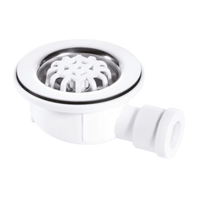 McAlpine UPSW-1 Pumped Shower Waste Outlet 70mm Polished Stainless ...