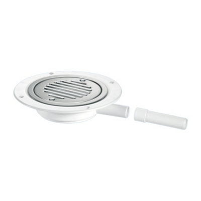 McAlpine USG1SS-SL-SC Untrapped Gully, Clamp Ring and Cover Plate, 22mm ...
