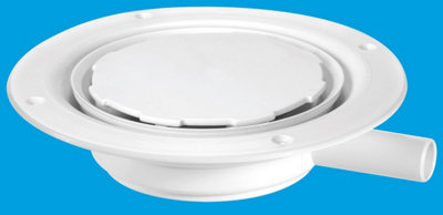 McAlpine USG1WH-NSC Untrapped Gully, Clamp Ring and Cover Plate, 22mm ...