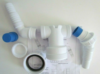 McAlpine V33WM Twin Connector for plumbing two domestic appliance ...