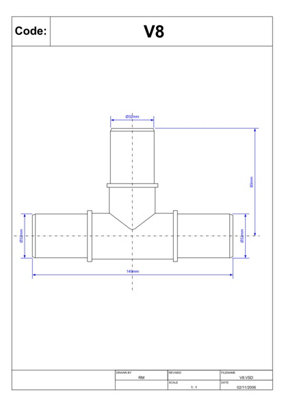 McAlpine V8 Pushfit Overflow Tee