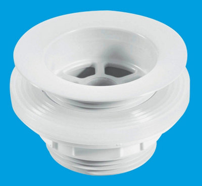McAlpine W5 Backnut Bath Waste 70mm White Plastic Flange x 1.5" Tail ...