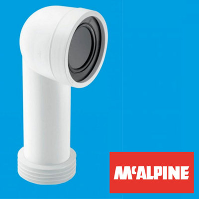 Mcalpine WC Toilet 90 Degree Bend Pan Connector p/c4 | DIY at B&Q