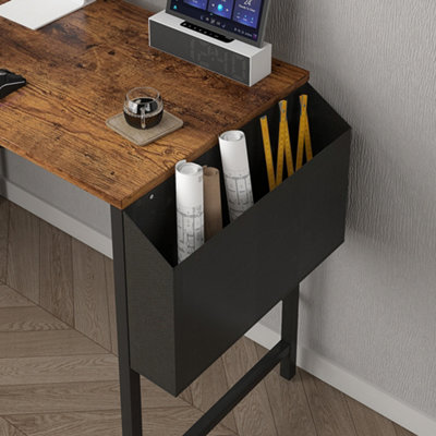MCC Direct Computer Desk L Shaped Corner Desk with Adjustable shelves ...