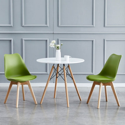 MCC Direct Eva Dining Chairs Set of 2 Green | DIY at B&Q