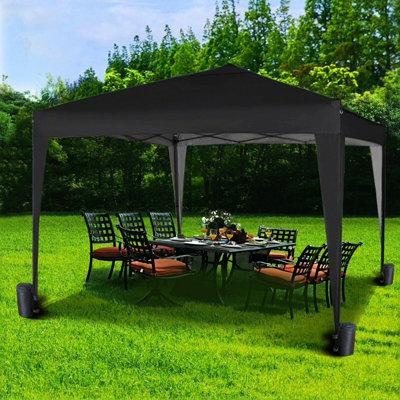 Buy MCC Direct Gazebo 3x3 Pop up Black at B&Q