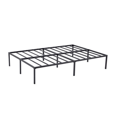 MCC Direct Metal Bed frame Double 4ft6 Black Metal Mattress base - Florence