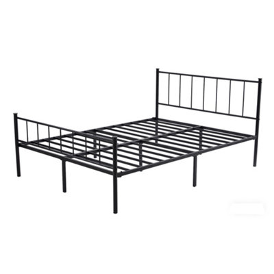 MCC Direct Metal Bed frame King size 5ft Bed Modern stye Head and ...