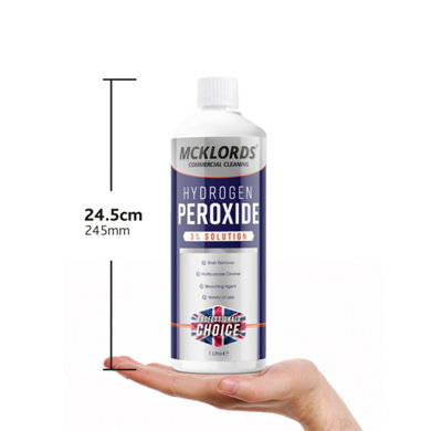 McKLords Commercial - Hydrogen Peroxide 3% - 1 Litre