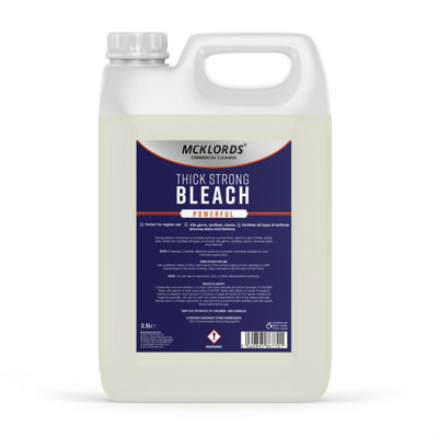 McKLords Commercial - Thick Strong Bleach - 2.5 Litre