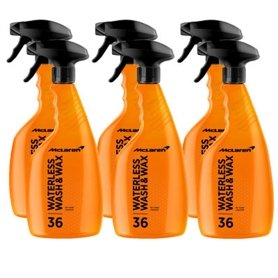 McLaren Waterless Wash & Wax Car Gloss Shine Showroom Cleaner 6x500ml