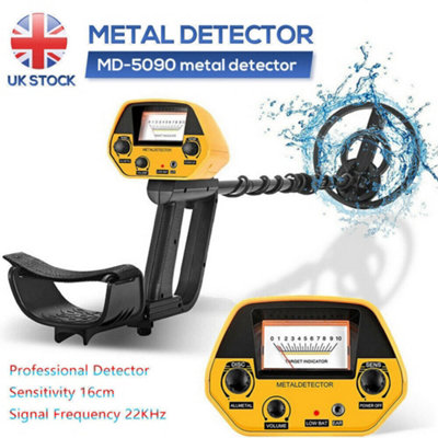 MD-5090 Hobbyist Metal Detector - Waterproof Coil & LCD Display
