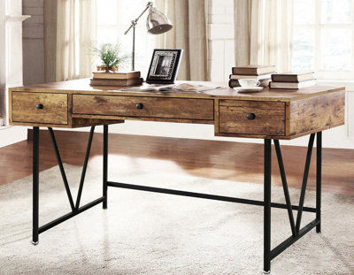 MDA Designs Belleterre Home Office Study Rustic Design Ergonomic Desk ...