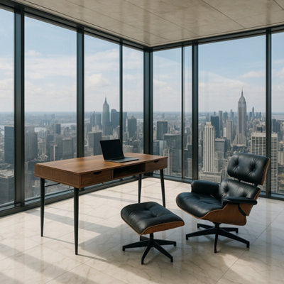 MDA Designs Kenora Home Office Study Ergonomic Desk Table Workstation ...