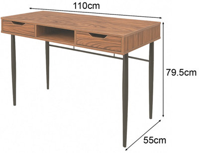 MDA Designs Kenora Home Office Study Ergonomic Desk Table Workstation ...