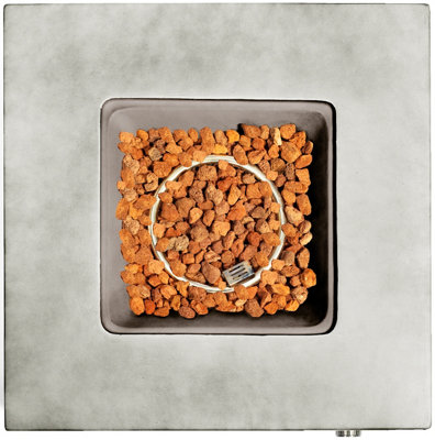 MDA Designs LOKI Light Grey Lavish Garden and Patio Fire Pit with Eco ...