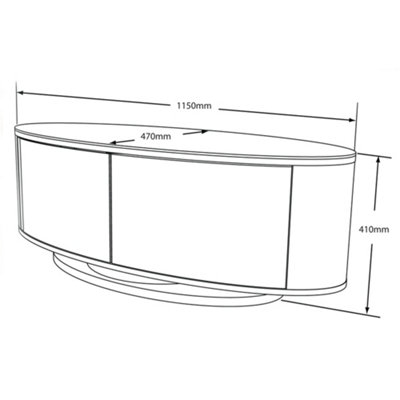 MDA Designs LUNA Beam Thru Remote-Friendly up to 50" LCD/ OLED/ LED ...