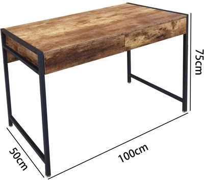 MDA Designs Orillia Home Office Study Ergonomic Desk Table Workstation ...