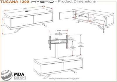 MDA Designs TUCANA 1200 HYBRID BLACK WALNUT COMPLETE Beam Thru Remote ...