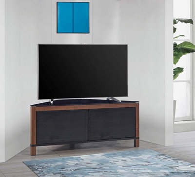 MDA Designs VOLANS Tru-Corner Remote Friendly Doors Walnut/Black ...