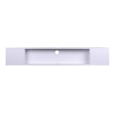 MDF Framed Sideboard TV Stand TV Unit with Easy Cable Access White