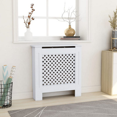 MDF Radiator Cover White 78 cm