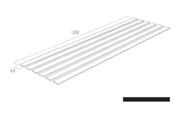 MDF WALL PANEL STRIPS (18X 9MM X 63MM X 1.2M LONG) FREE DELIVERY