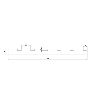 MDF Wall Slat / Strip Panel (5 Pack - Slatwall panel / Panelling ...