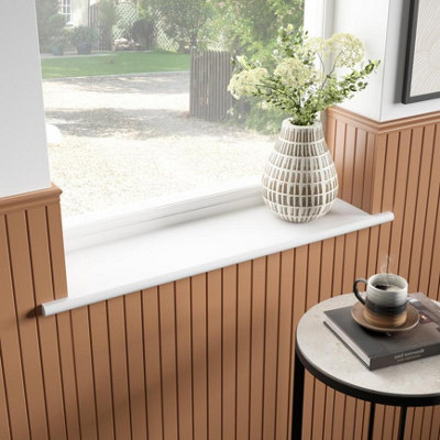 MDF Window Sill Board White Primed