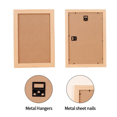 MDF Wood Photo Frame Shatterproof Plexiglass Modern Design - 50 x 70 cm ...