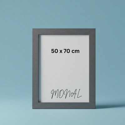 MDF Wood Photo Frame Shatterproof Plexiglass Modern Design - 50 x 70 cm ...