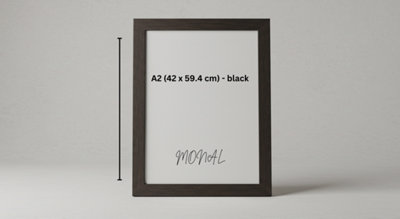 MDF Wood Photo Frame Shatterproof Plexiglass Modern Design - A2 (42 x ...