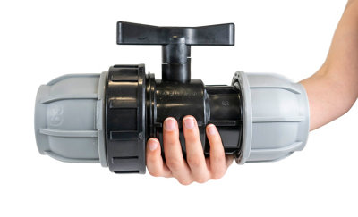 mdpe Water Pipe Plumbing Fittings-Compression Flow Control valves for ...