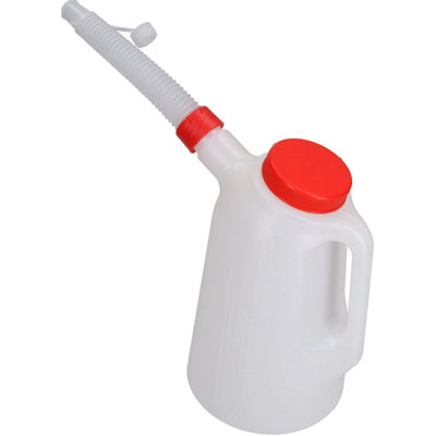 Measuring Pouring Jug 2 Litre Capacity with Flexible Spout for Fuels ...