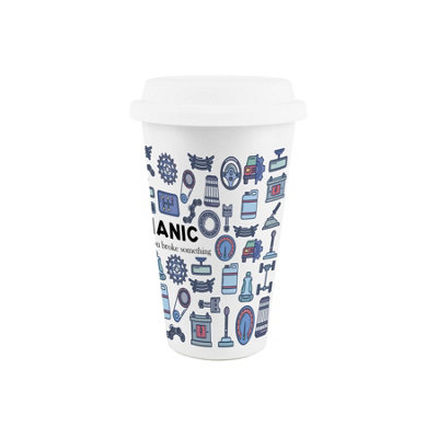 MECHANIC CERAMIC TRAVEL MUG - NOVELTY FLASKS FOR TRADIES & CAR ...
