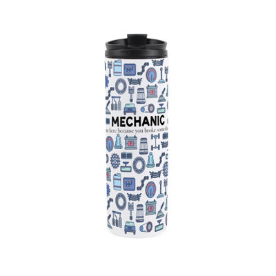 Mechanic Travel Mug - Novelty Trades Gift Car Stainless Steel Vacuum ...