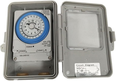 Mechanical Timer Switch TB388 PC Waterproof 24 Hours Daily Programmable ...