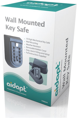 Mechanical Wall Mounted Security Home Door Key Safe with Fixings