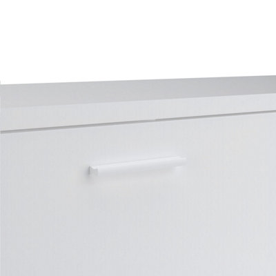 Media TV-Unit with 2 Doors + 1 Drawer 177 cm White