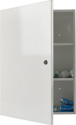 Medical 2 Cabinet Wall Mounted Extra Large Capacity Child Proof Lock