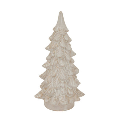 Medium Alora Ceramic Snowy Tree - Winter Decor Accent