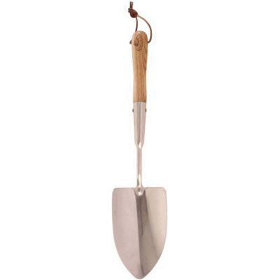 Medium Length Garden Trowel In Stainless Steel