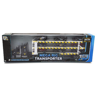 Mega Rig Transporter with 9 Track Cars