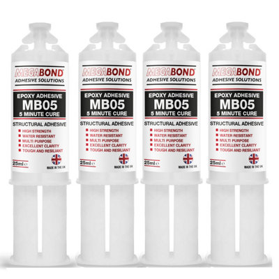Megabond MB05 Rapid Cure 5 Min Epoxy Glue - Premium 2 Part Adhesive ...