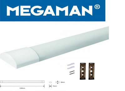 Megaman 5FT Malo Integrated LED Batten 1500mm Warm White 3000K 42W ...