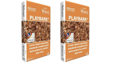 Melcourt Chunky Playbark for Playgrounds 60L Pack of 2